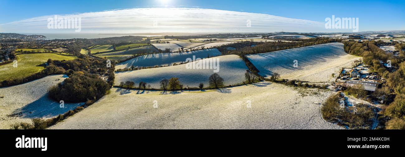 Aerial view of uk farms and agriculture hi-res stock photography and ...