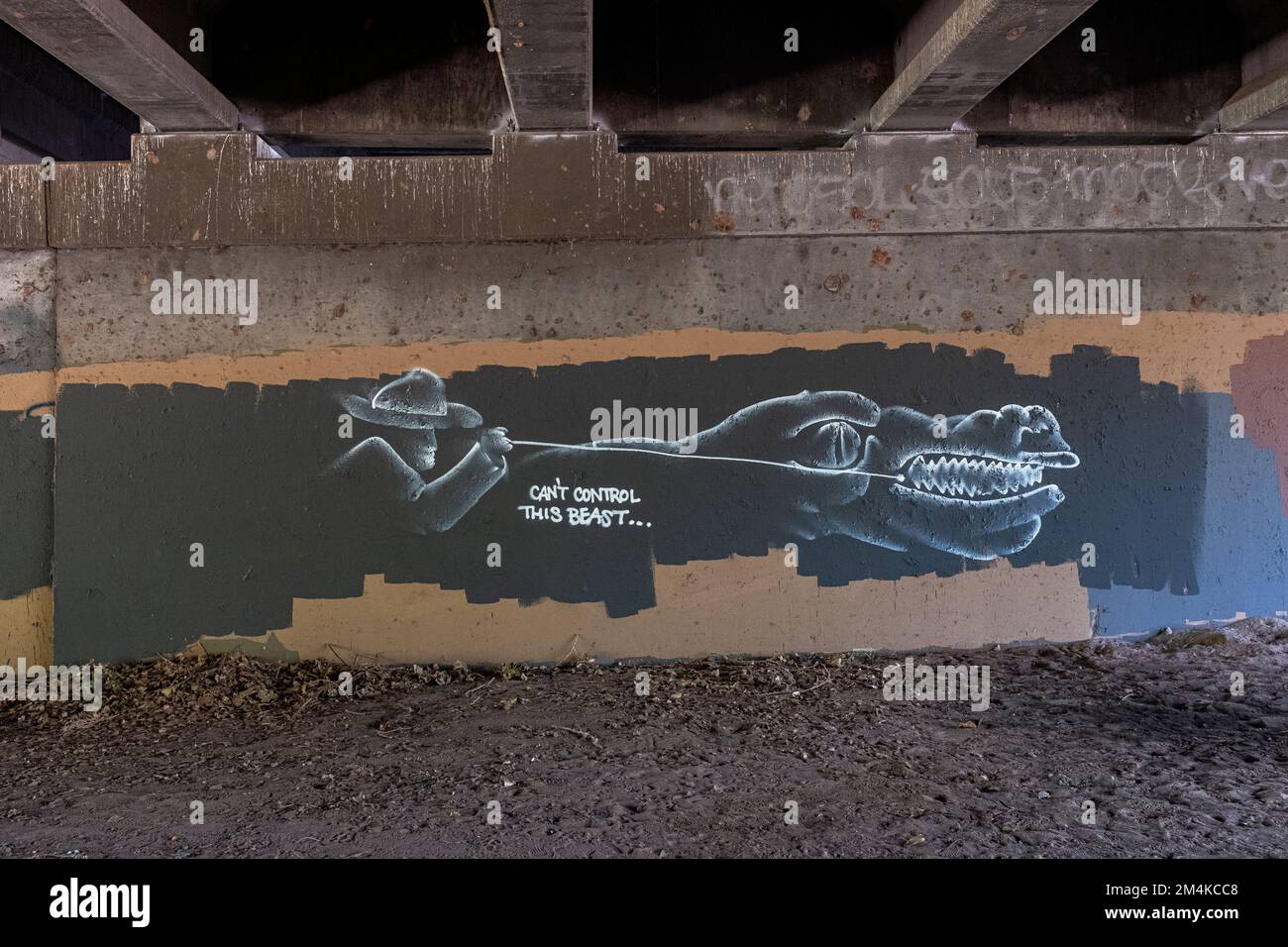 Graffiti under central avenue hi-res stock photography and images - Alamy