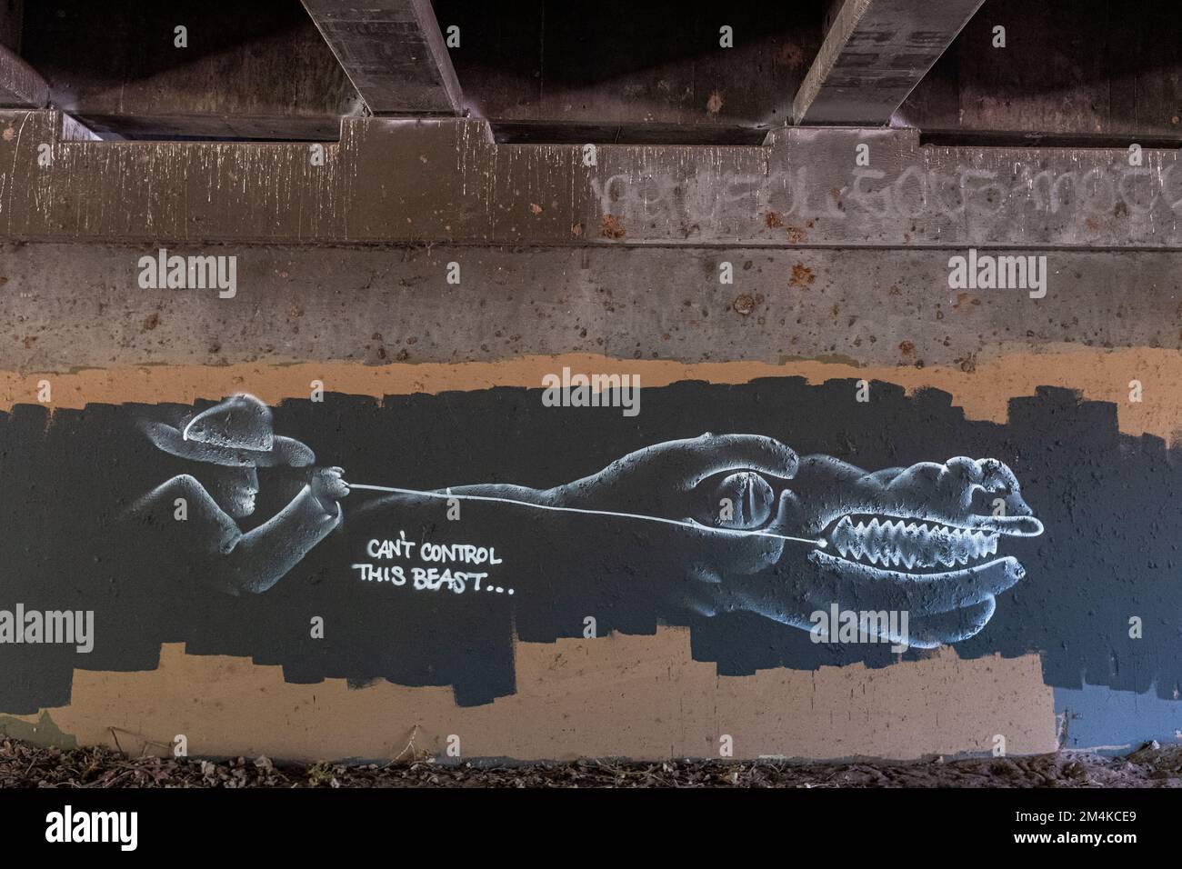 graffiti under Central Avenue (a.k.a. Route 66) through Albuquerque ...