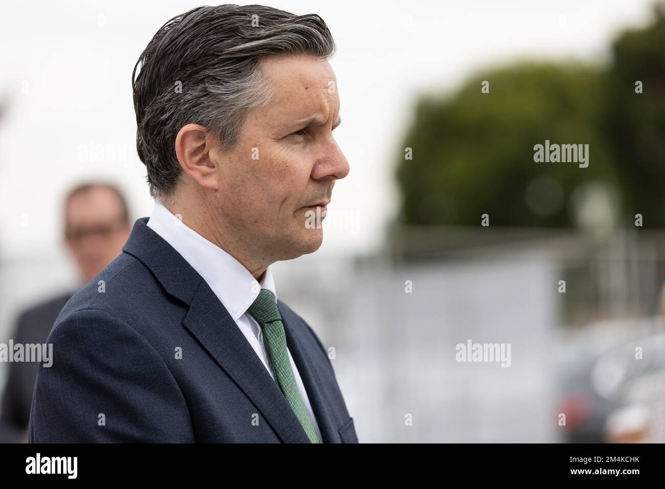 The Hon Mark Butler MP speaking at an event in Melbourne, 2022 Stock ...