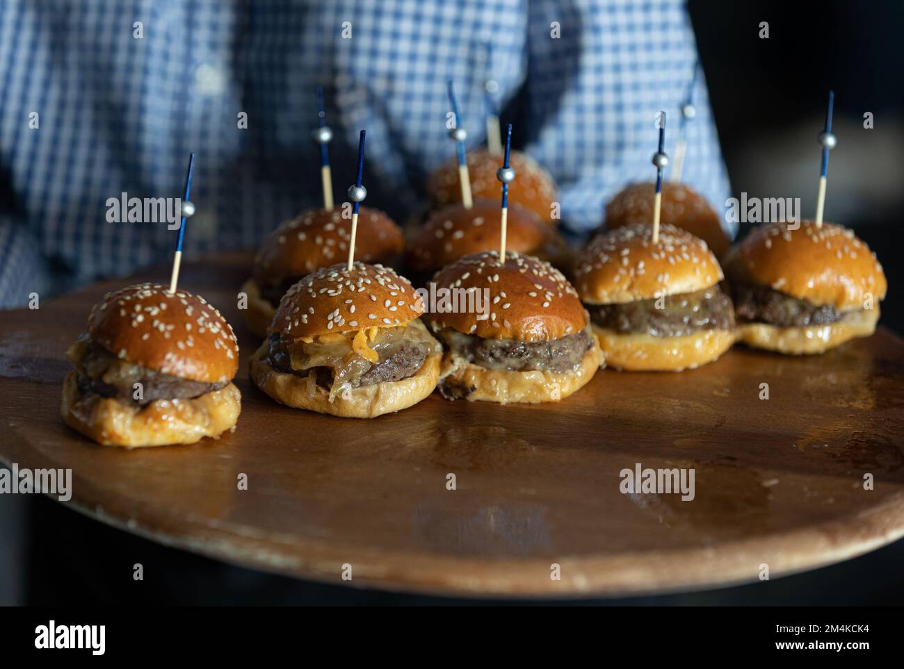 Burger canapes hi-res stock photography and images - Alamy
