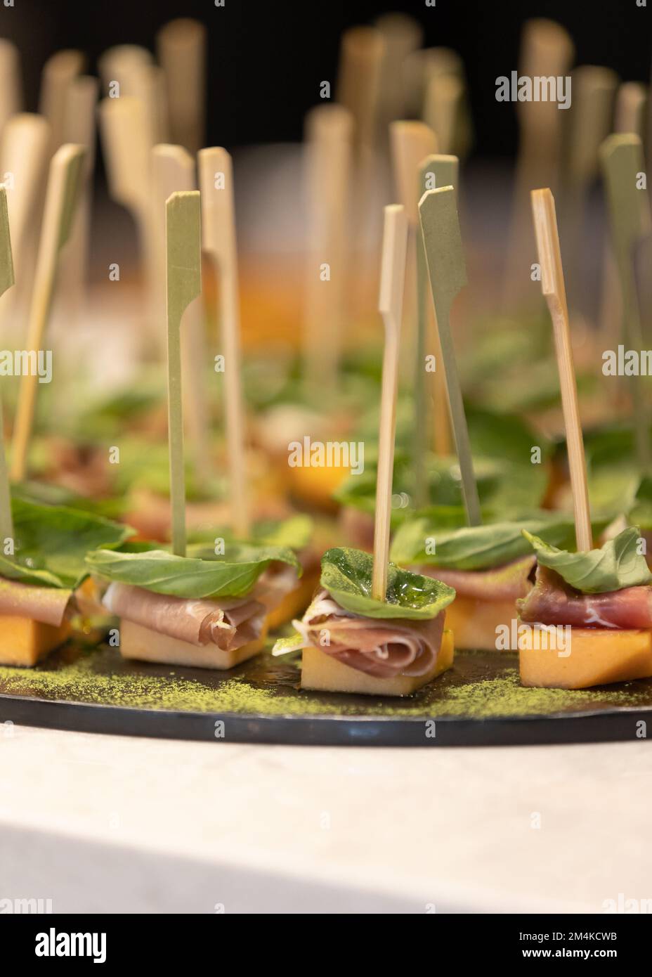 Canapes skewer hi-res stock photography and images - Alamy