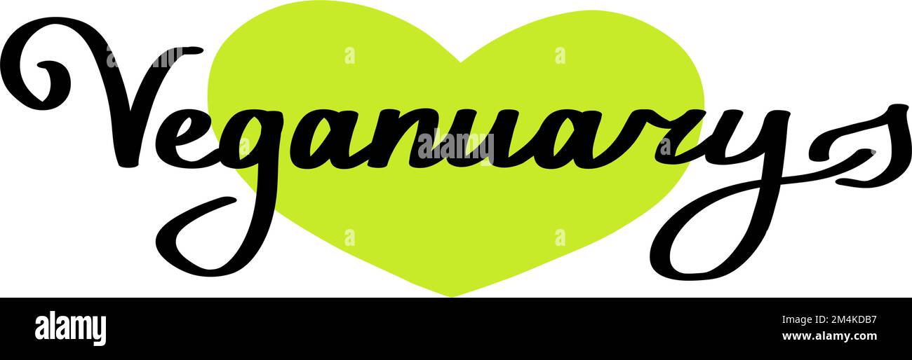 Vegan handdrawn text green vector lettering illustration. Calligraphy ...