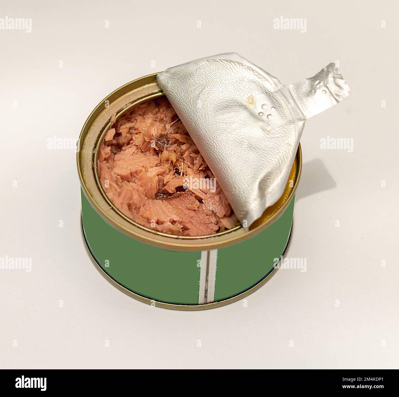 Open tuna fish can isolated on white background Stock Photo - Alamy