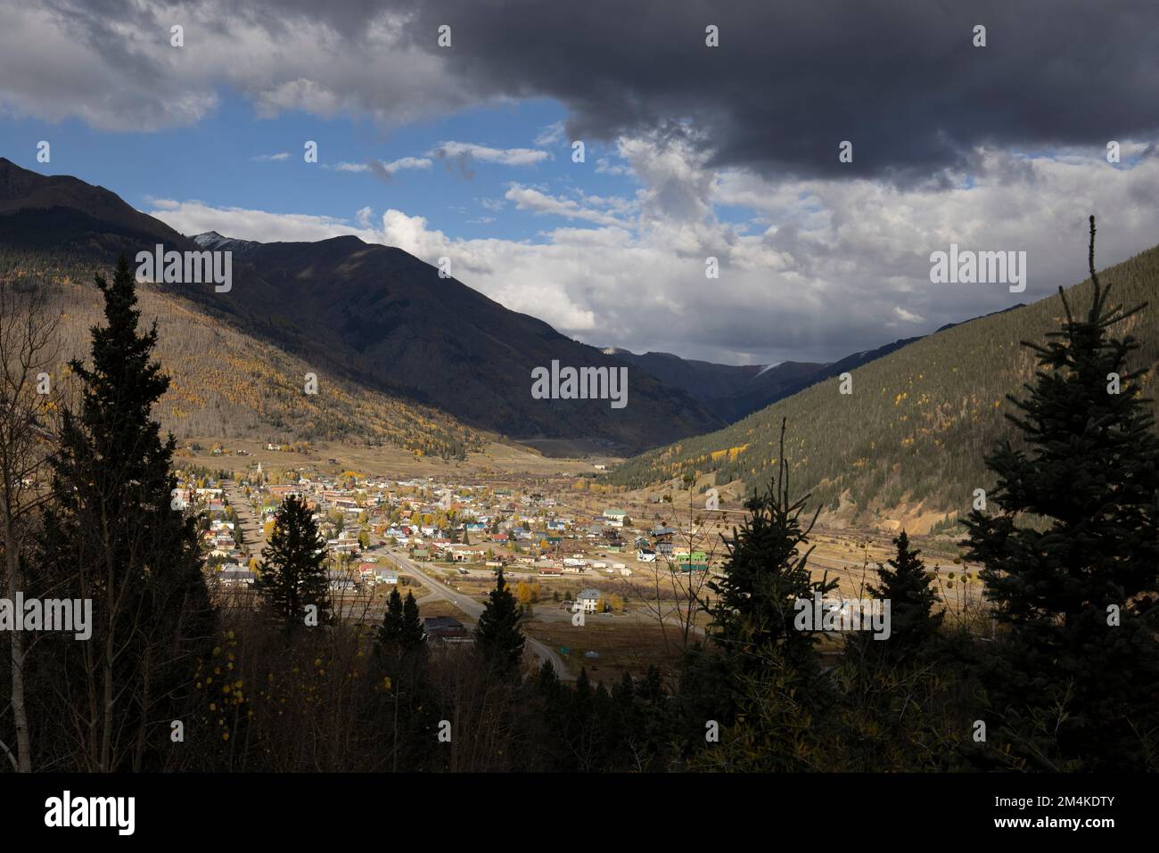 Silverton, Colorado a small town in the San Juan Mountains along the ...