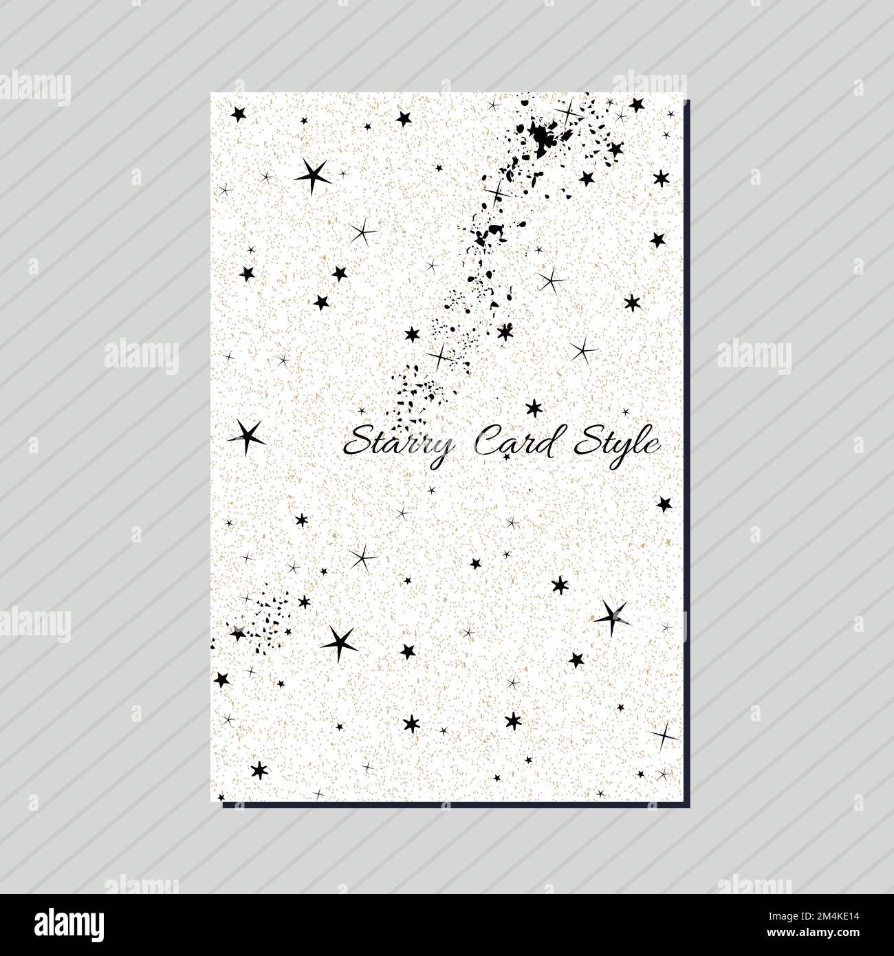 Star dust noise sky particles abstract pattern vertical card style ...