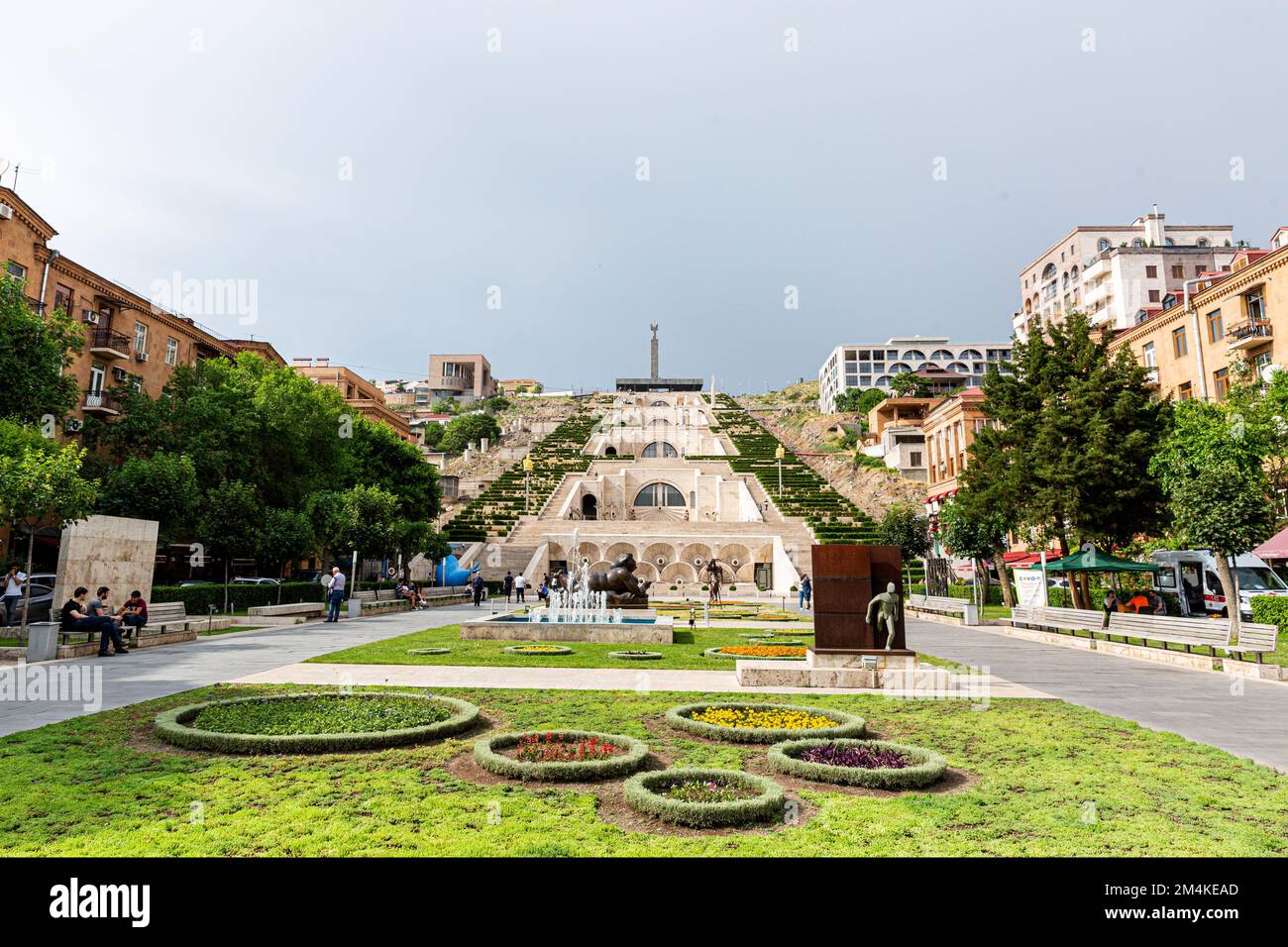 A beautiful cascade building in Yerevan, capital of Armenia Stock Photo ...