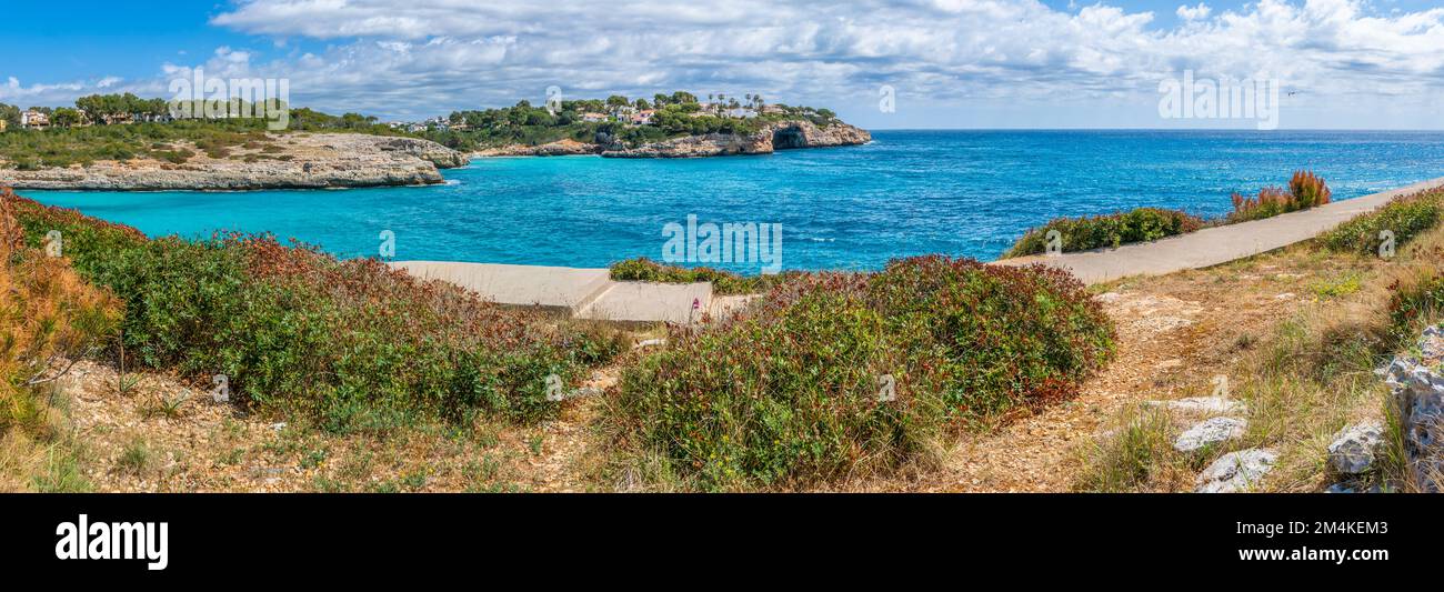Cala Mandia beach holidays Mallorca Stock Photo - Alamy
