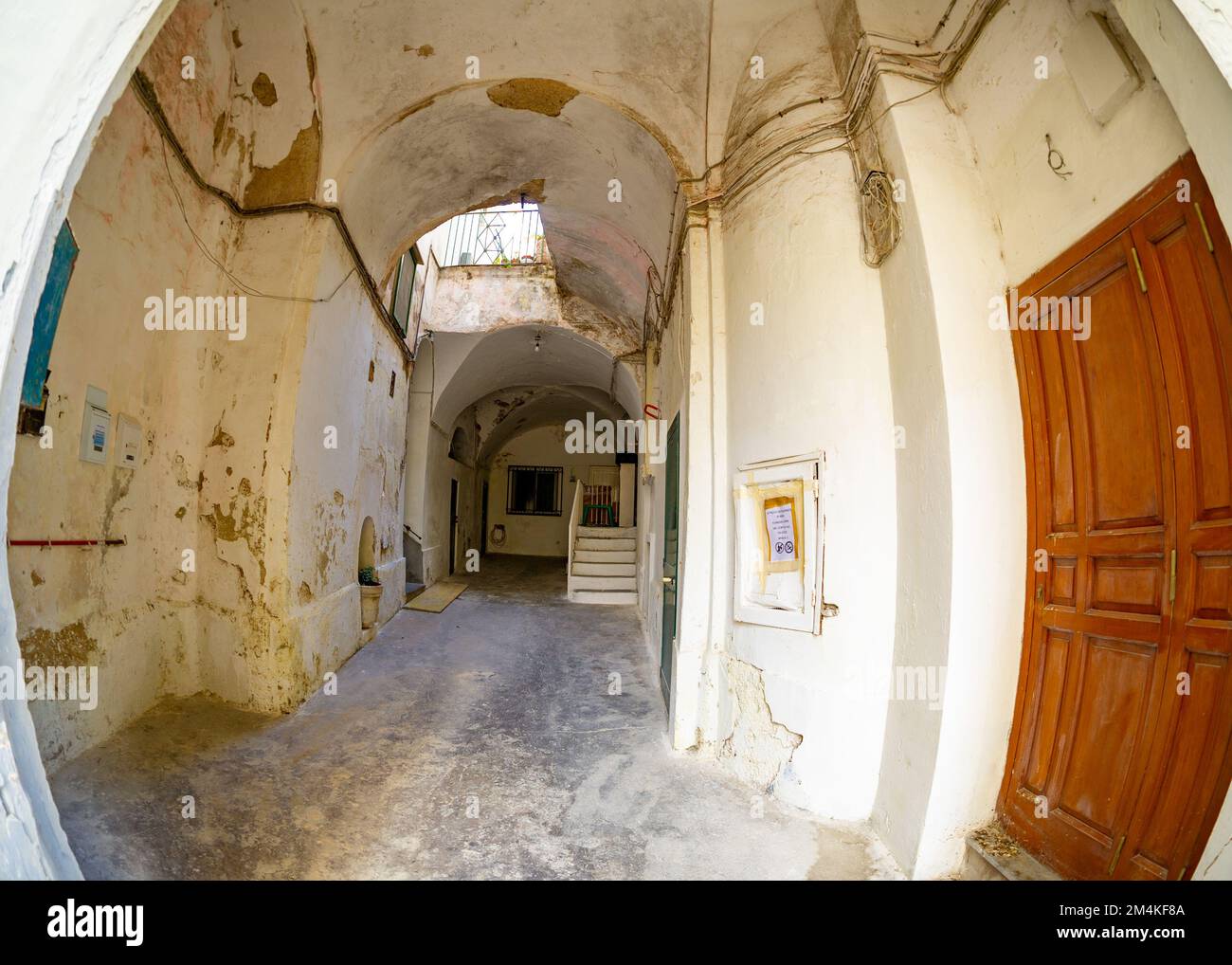 April 20 2022-Capri a beautiful island with very narrow streets like a ...