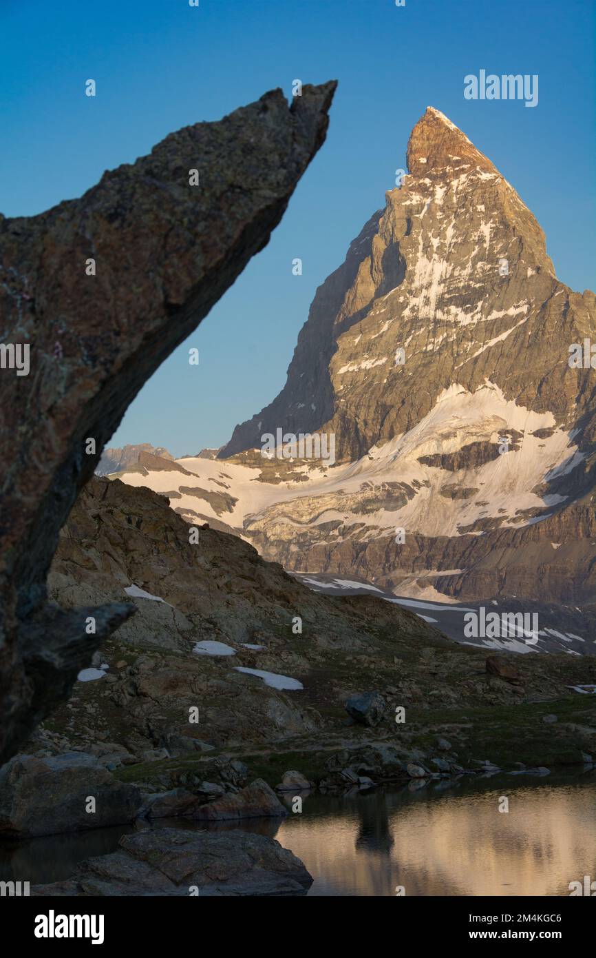 The rocky mountains in Zermatt, Switzerland Stock Photo - Alamy
