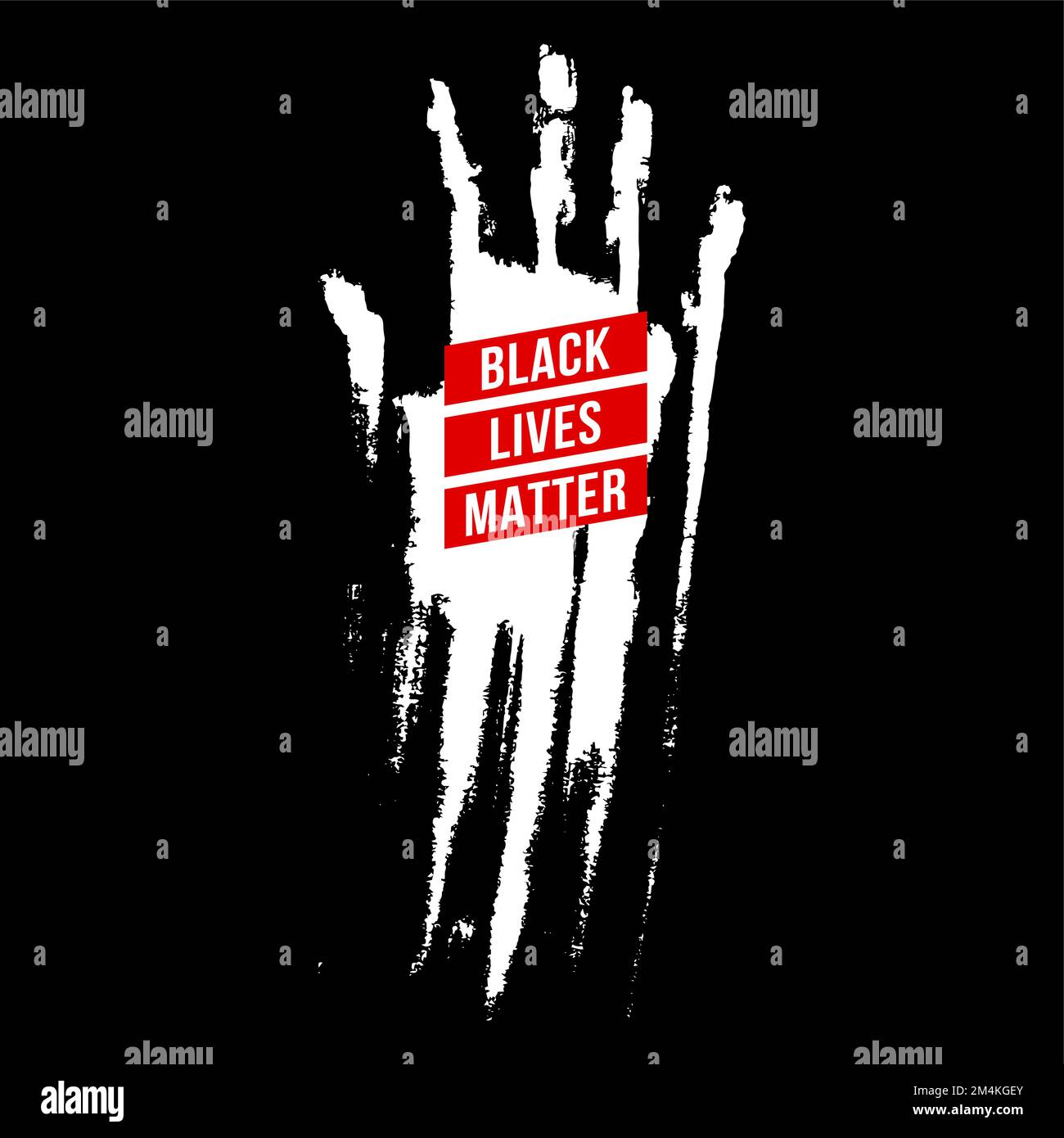 Bloody Hand, Design Concept for Stand Against Racial Injustice. Protest ...