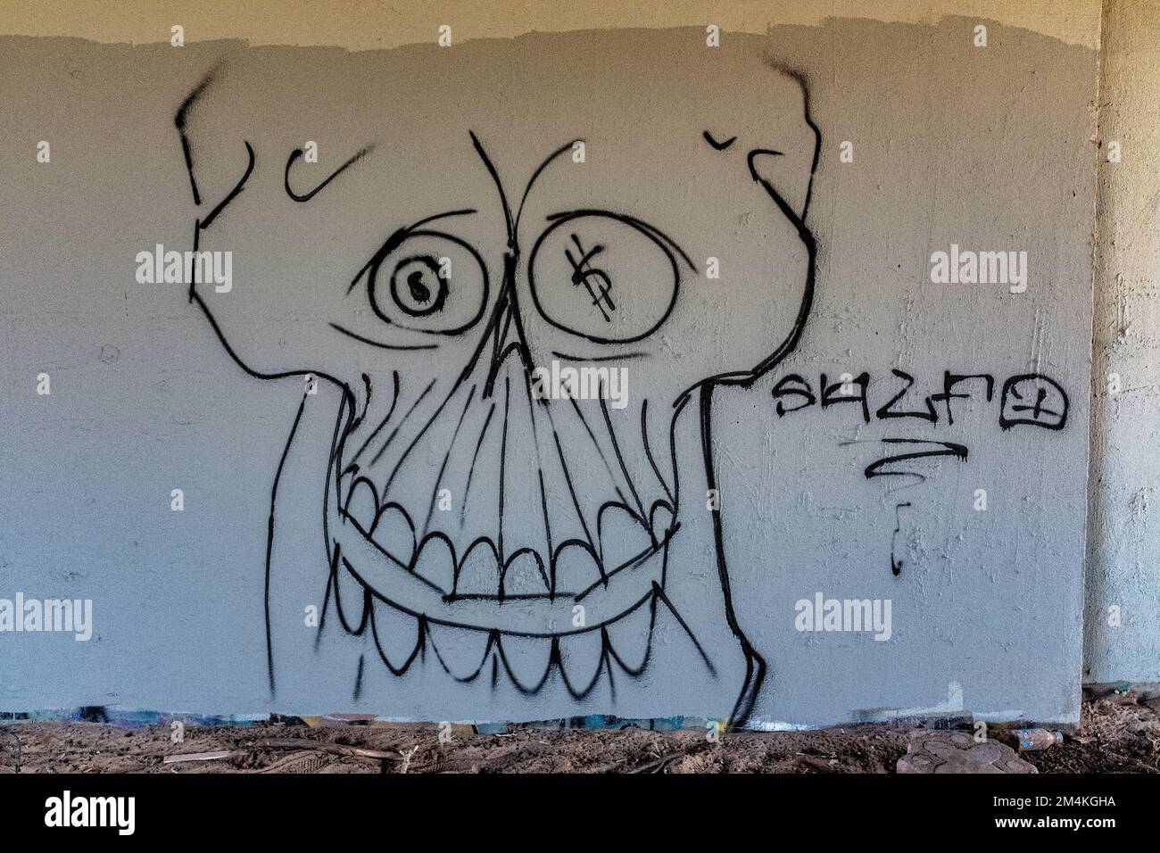 graffiti under Central Avenue (a.k.a. Route 66) through Albuquerque ...