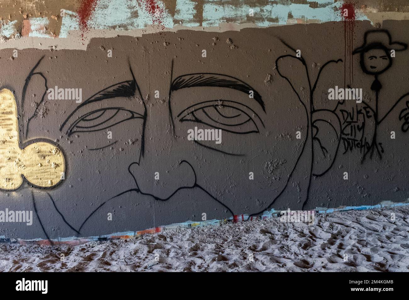 graffiti under Central Avenue (a.k.a. Route 66) through Albuquerque ...