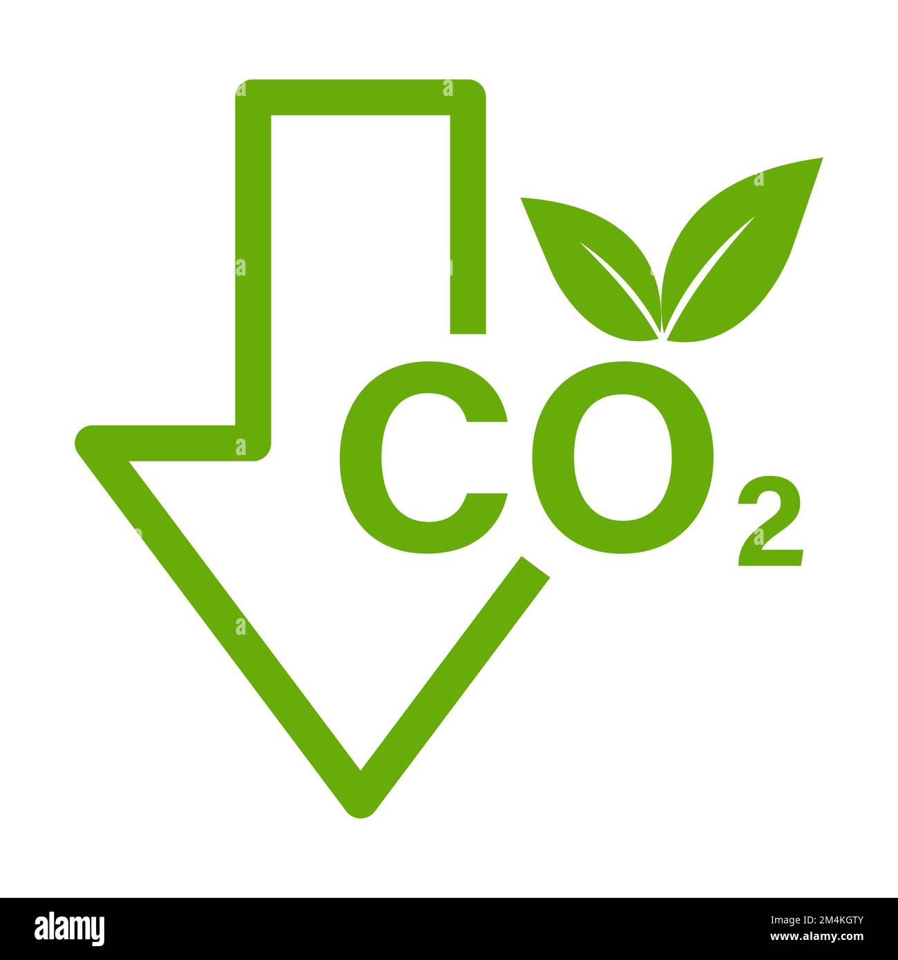 reducing CO2 emissions icon vector stop climate change sign for graphic ...