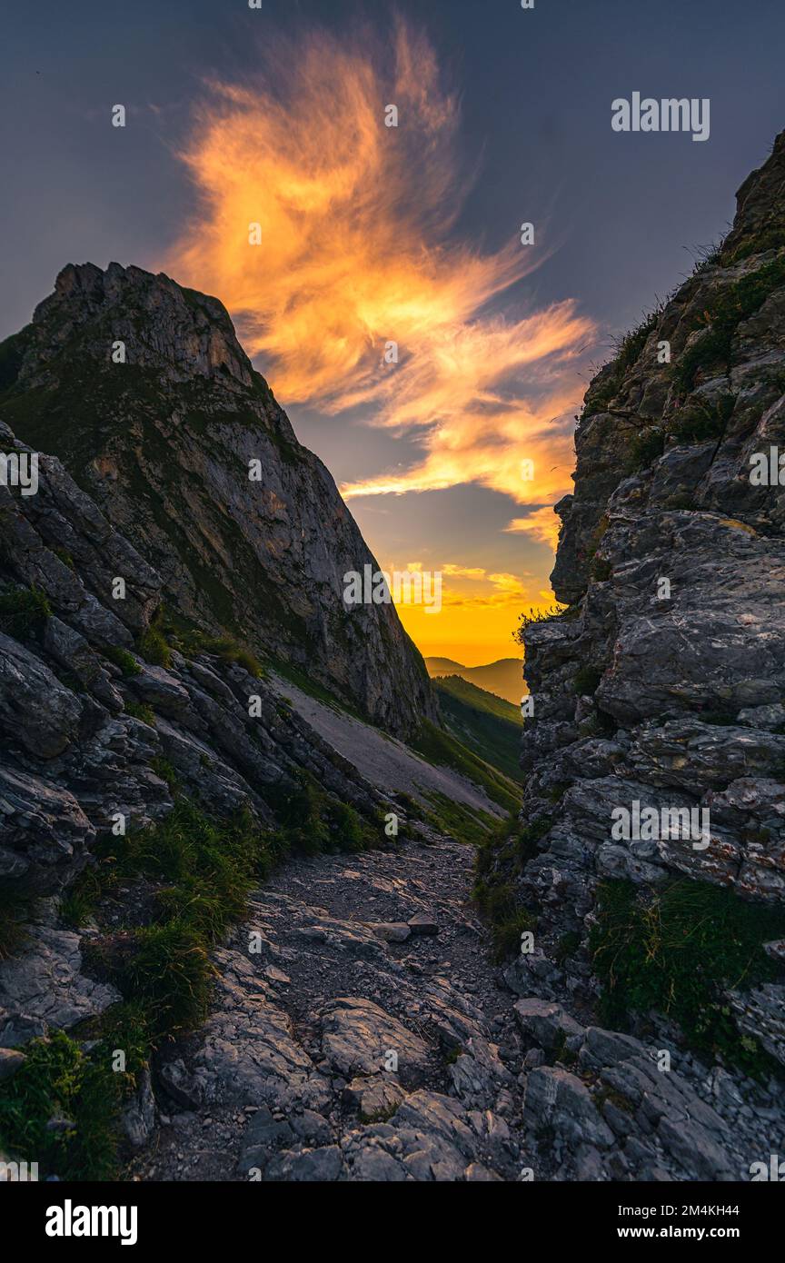 A scenic landscape in summer mountains Stock Photo - Alamy