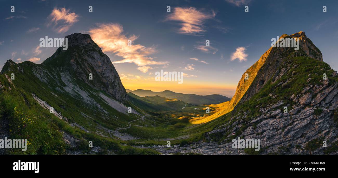 A scenic landscape in summer mountains Stock Photo - Alamy