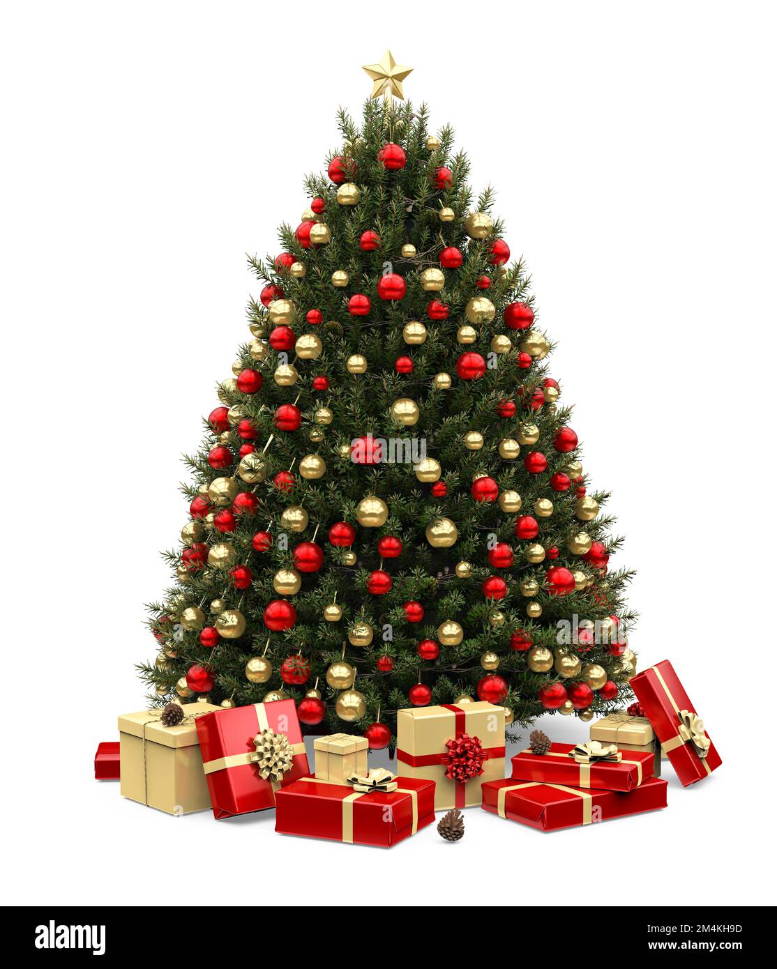 Christmas Tree Isolated Stock Photo - Alamy