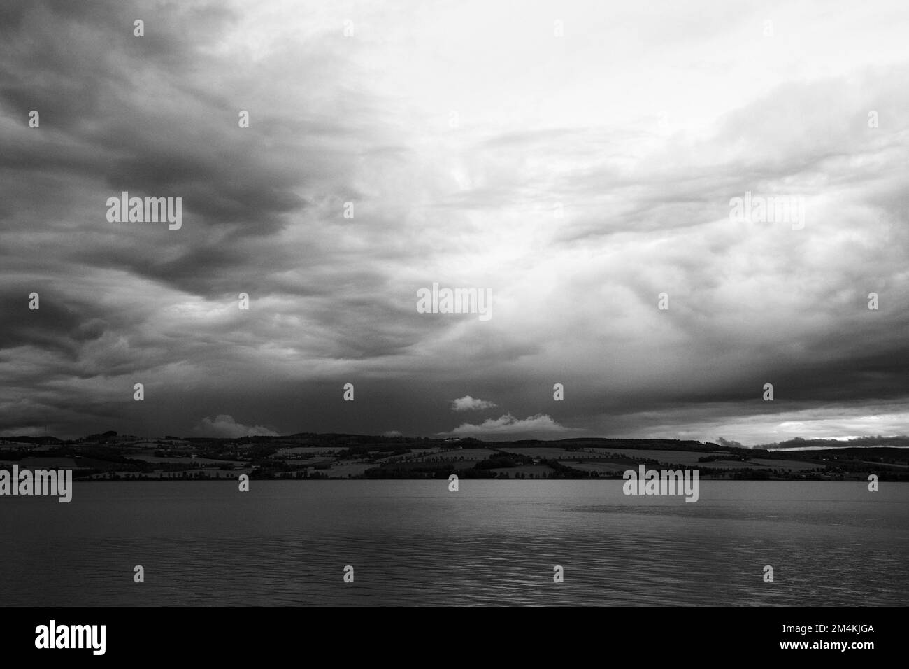 Lake mjosa norway Black and White Stock Photos & Images - Alamy