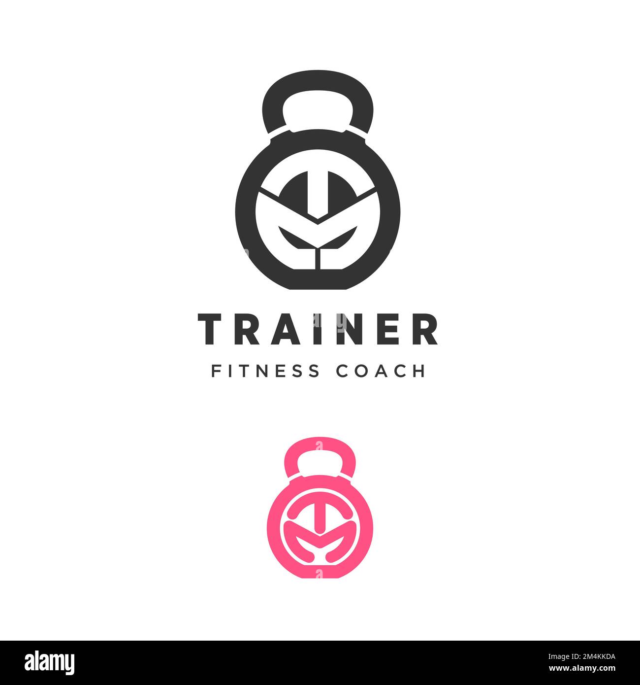 dambbell fitness equipment and Letter TM font graphic icon logo design ...
