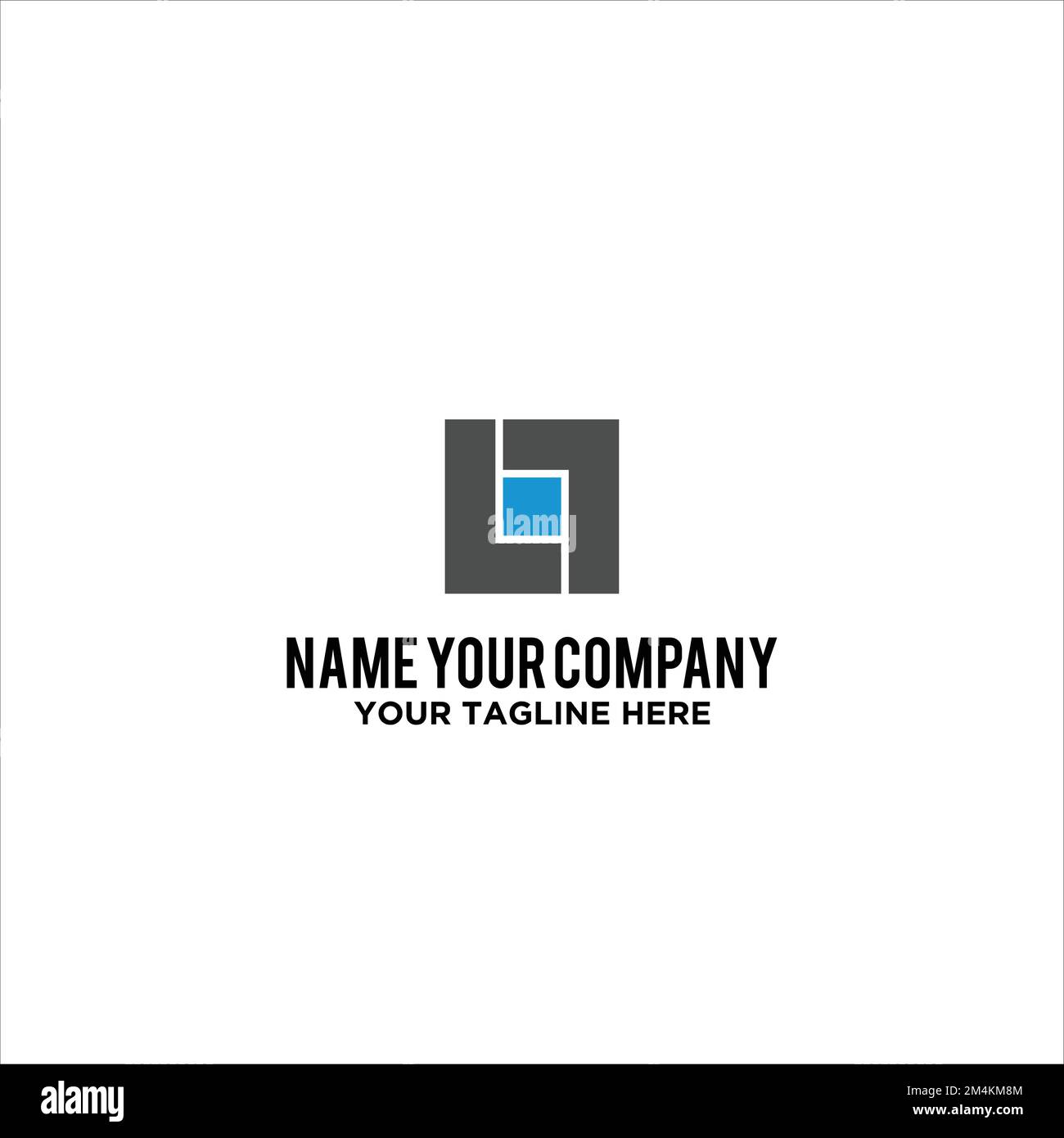 A creative company logo design isolated on white background Stock ...