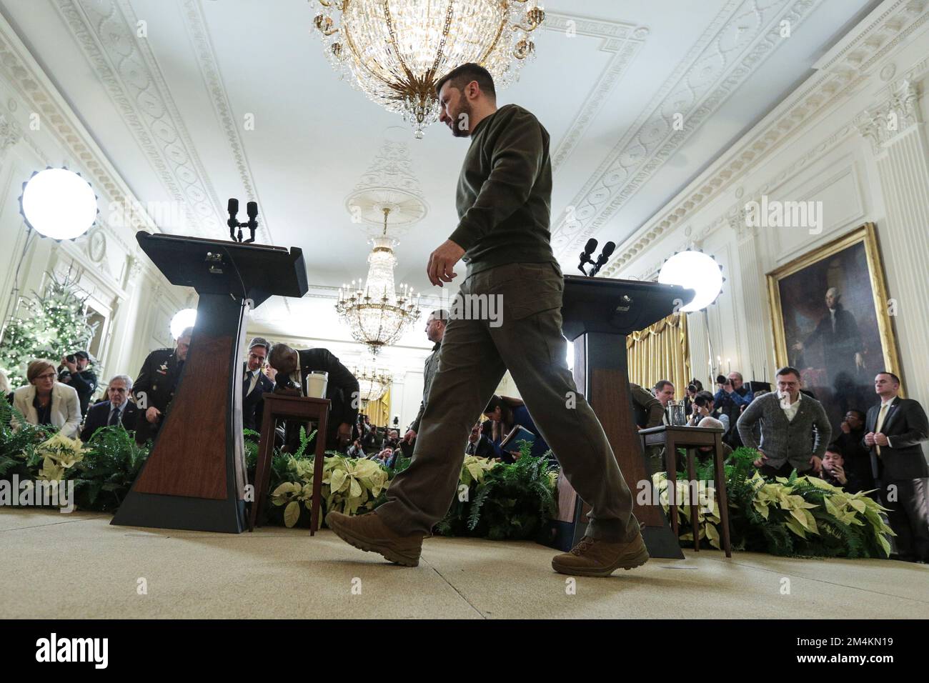 Washington, US, 21/12/2022, President Volodymyr Zelenskyy of Ukraine ...
