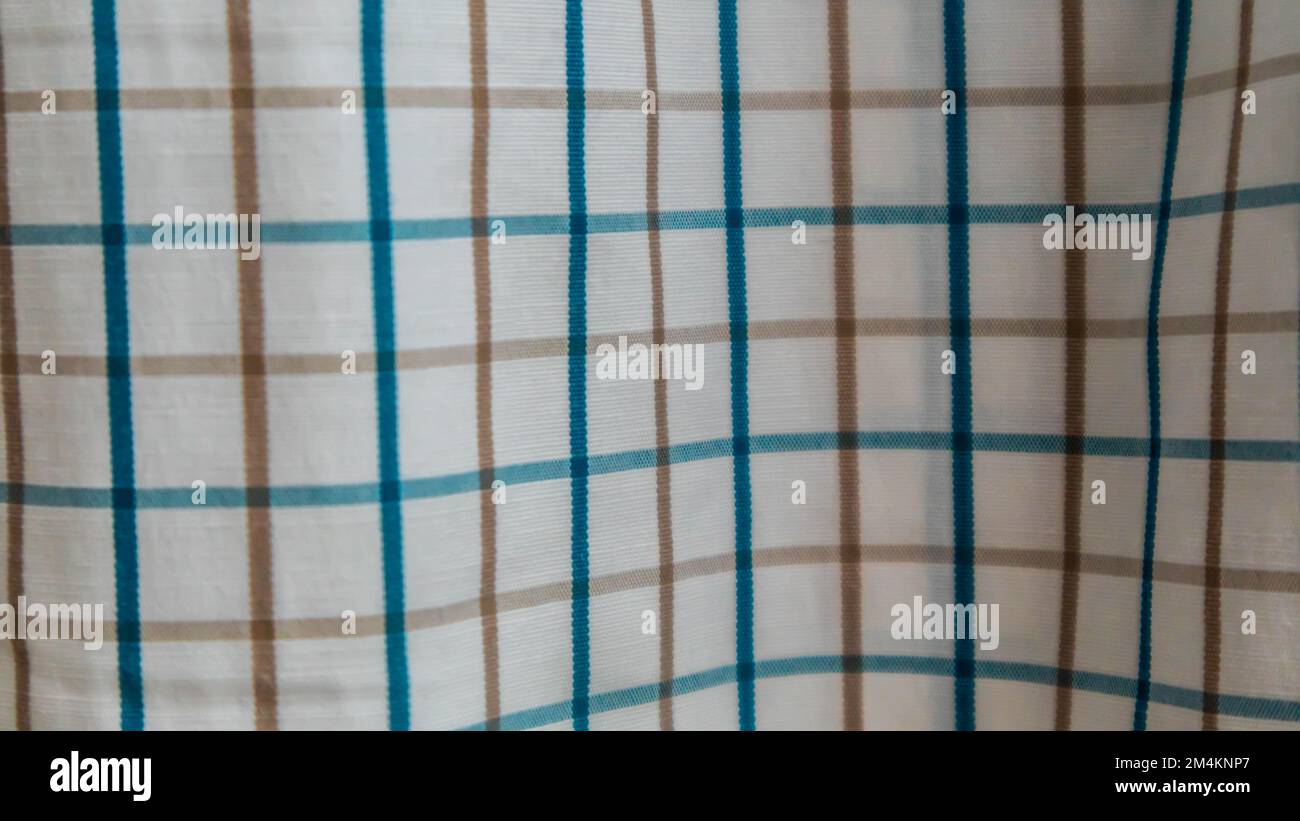 white fabric texture with gingham as background Stock Photo - Alamy