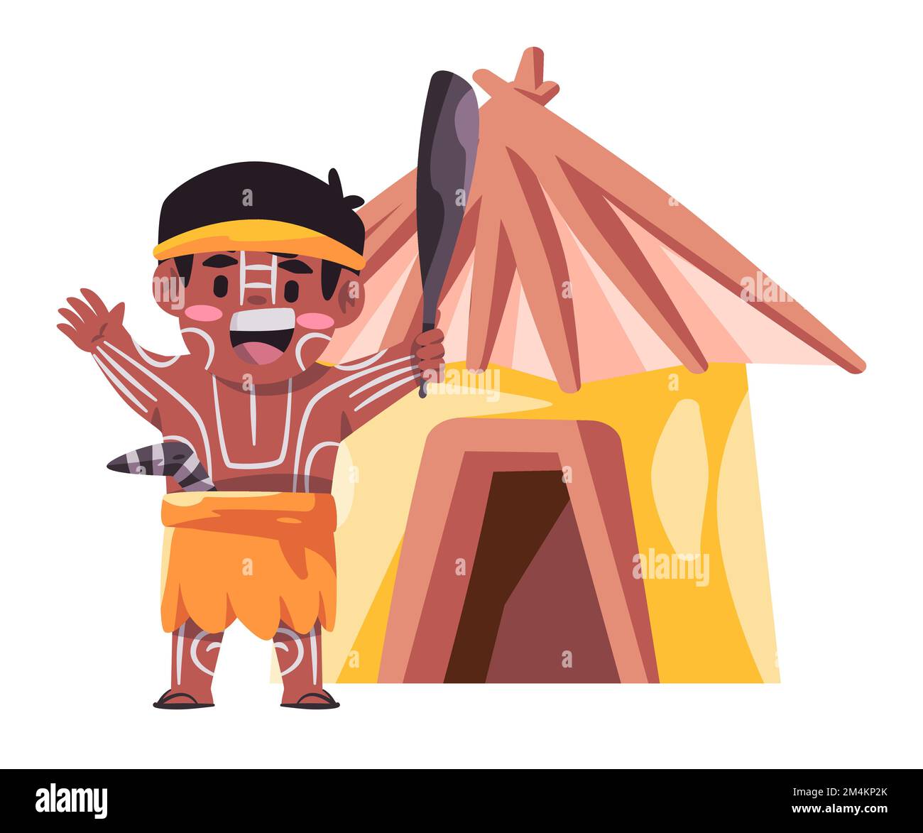 Australian aboriginal camp Stock Vector Images - Alamy