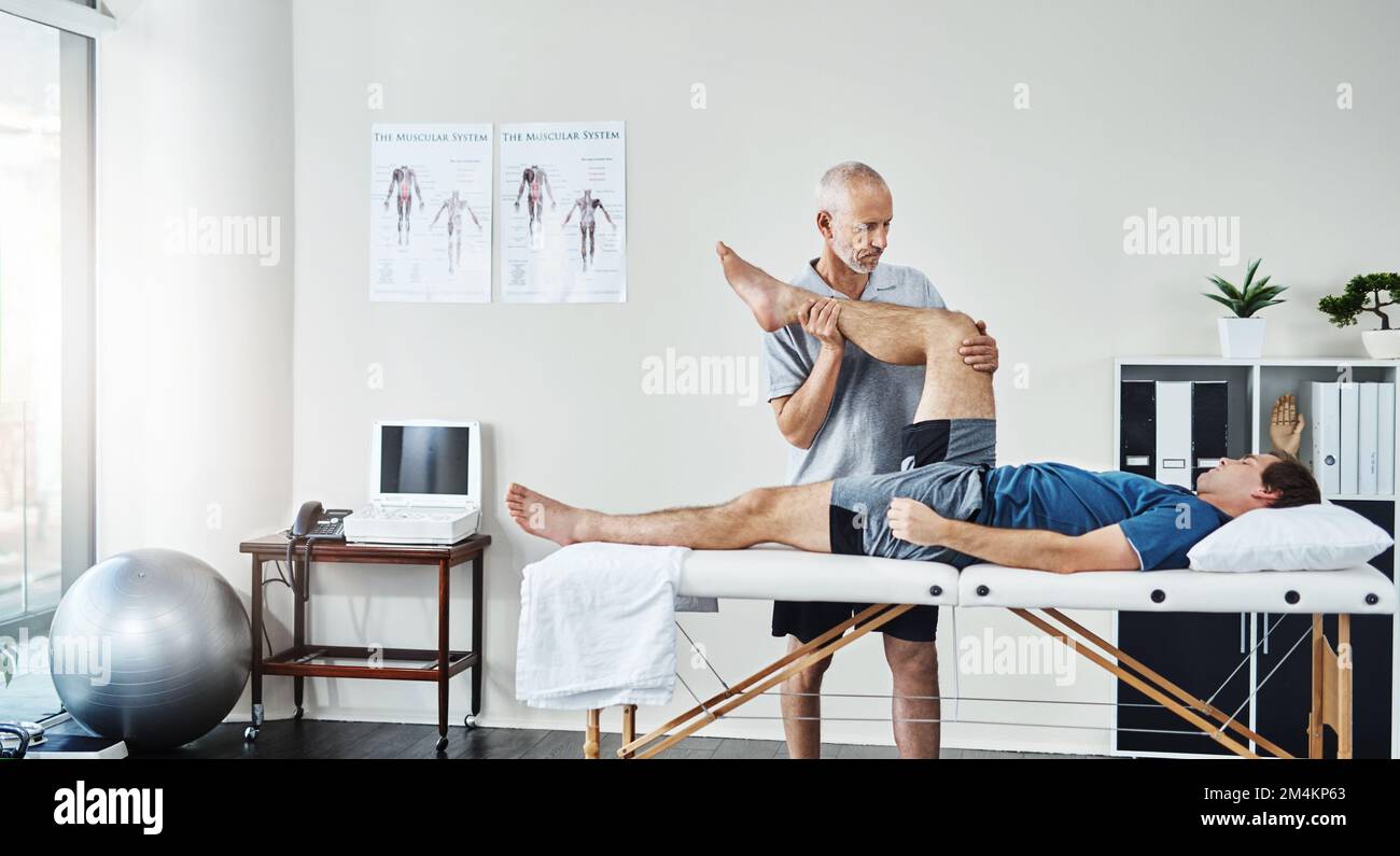 Tell me when you start feeling the discomfort. a physiotherapist ...