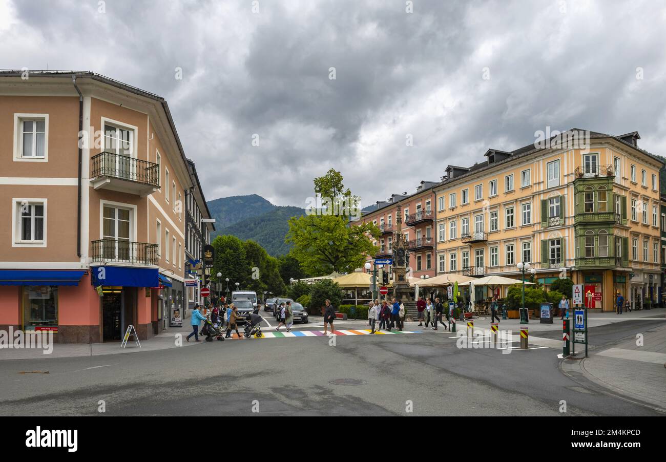 Town square in Bad Ischl in Upper Austria Stock Photo - Alamy