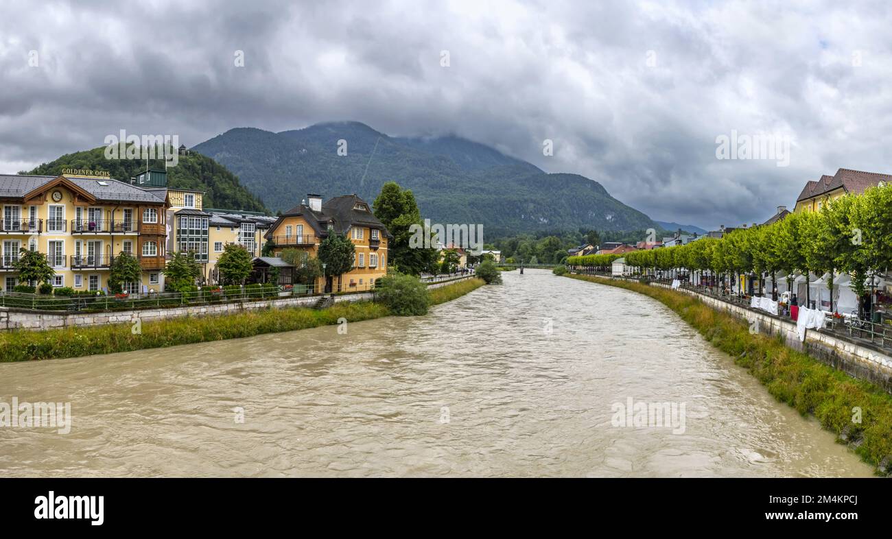 Traun River in Bad Ischl in Upper Austria Stock Photo - Alamy
