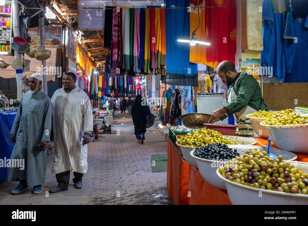 Rissani, Errachidia Province, Morocco - November 24, 2022: Sellers and ...