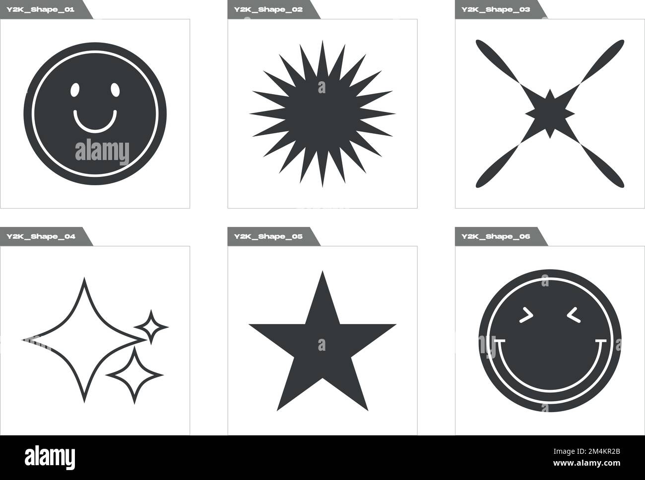 Vector Graphic Assets Set. Large set of retro objects for design ...