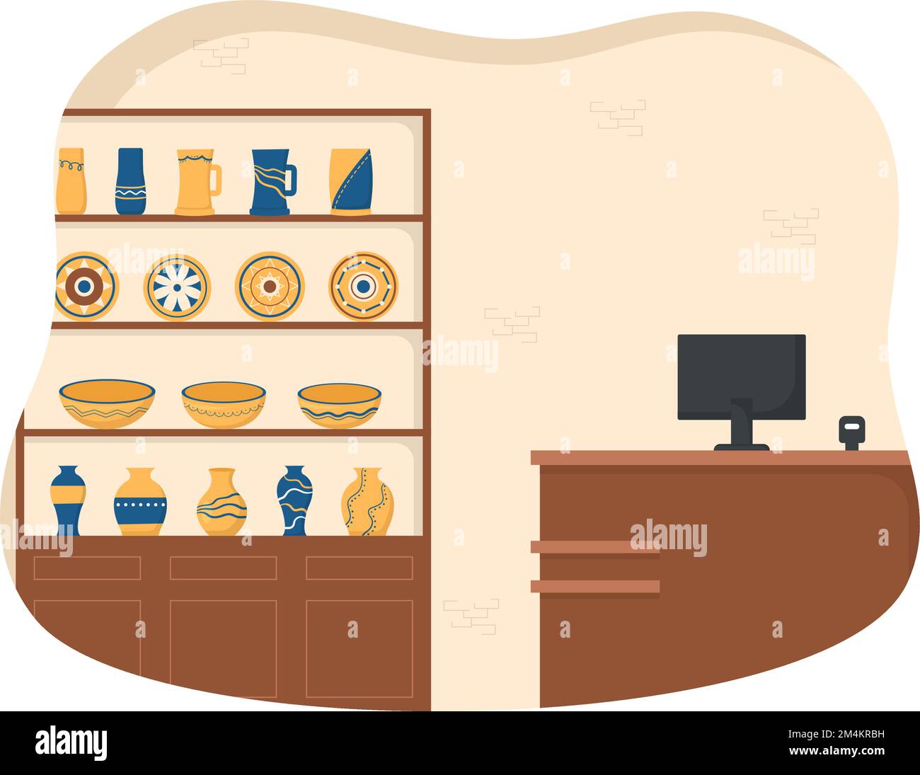 Souvenir Shop with Various the Gifts, Decorative Vases and Jewelry to ...