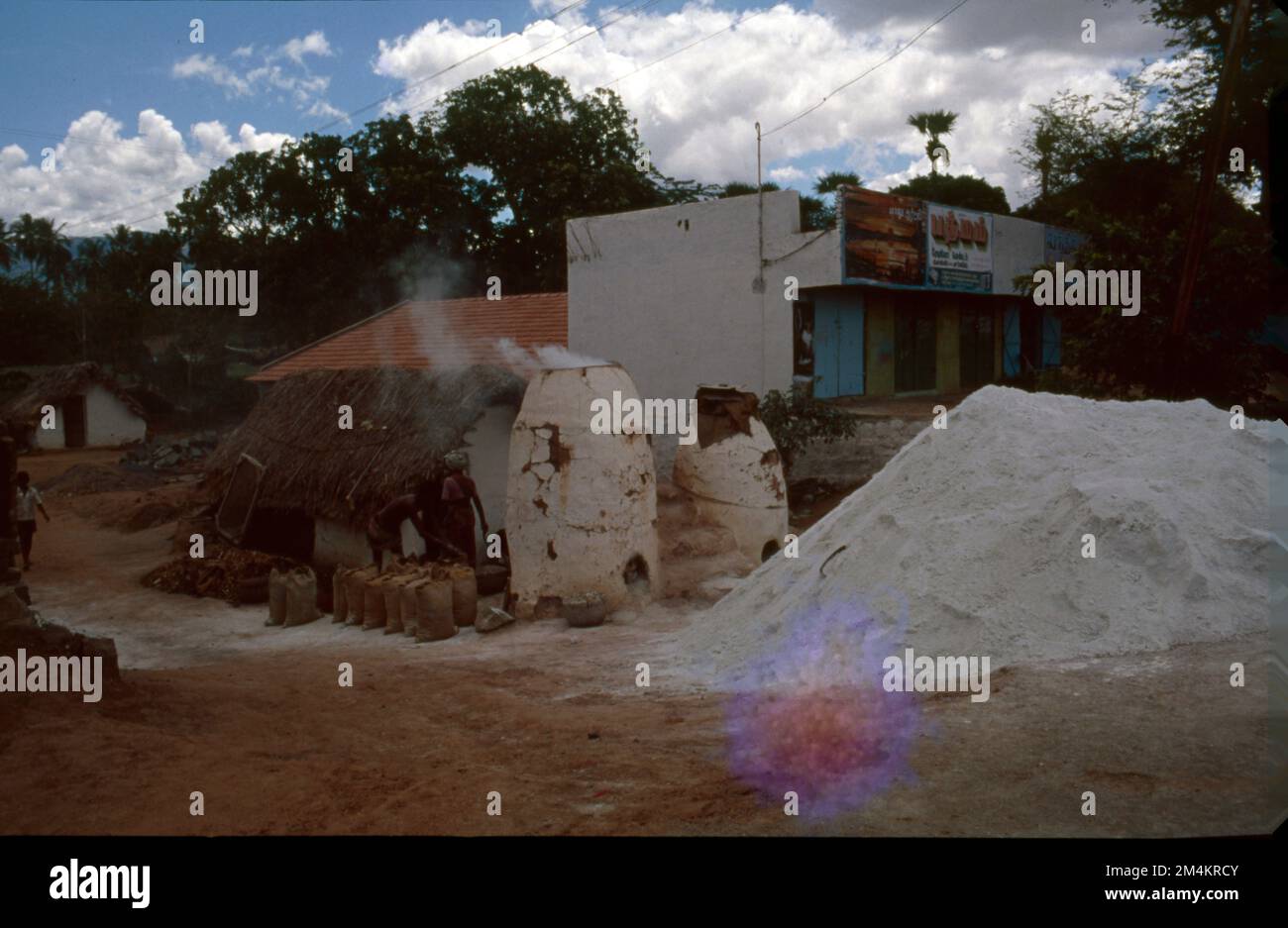 Lime Making Factory, Salem, Tamil Nadu, India Stock Photo - Alamy