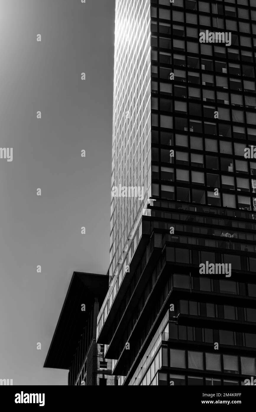 Small skyscraper Black and White Stock Photos & Images - Alamy