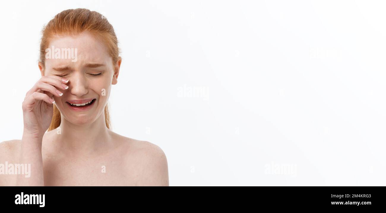 Portrait sad serious young woman with disappointed facial expression ...