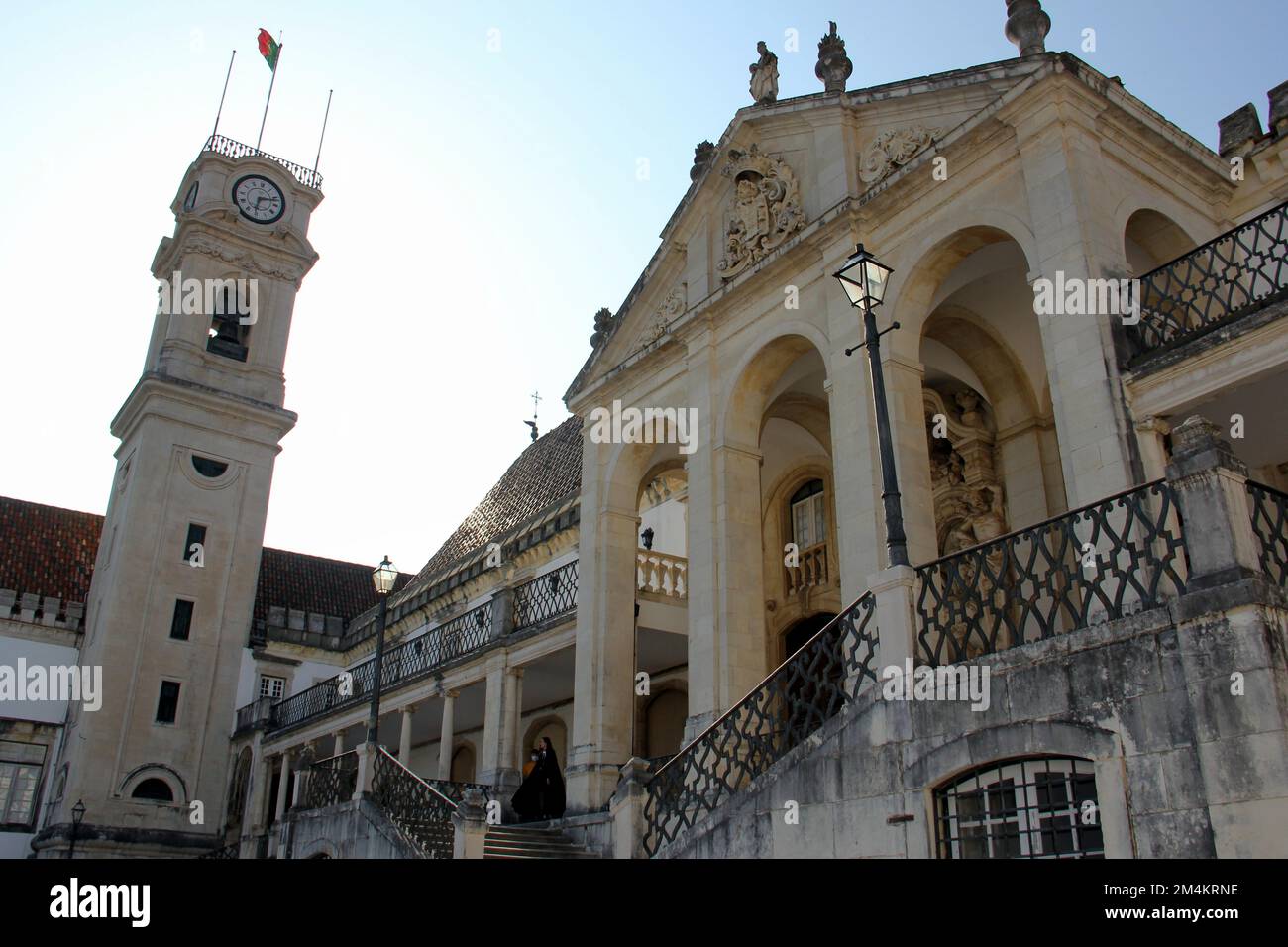 Via Latina, iconic Baroque building in Patio das Escolas, of the ...