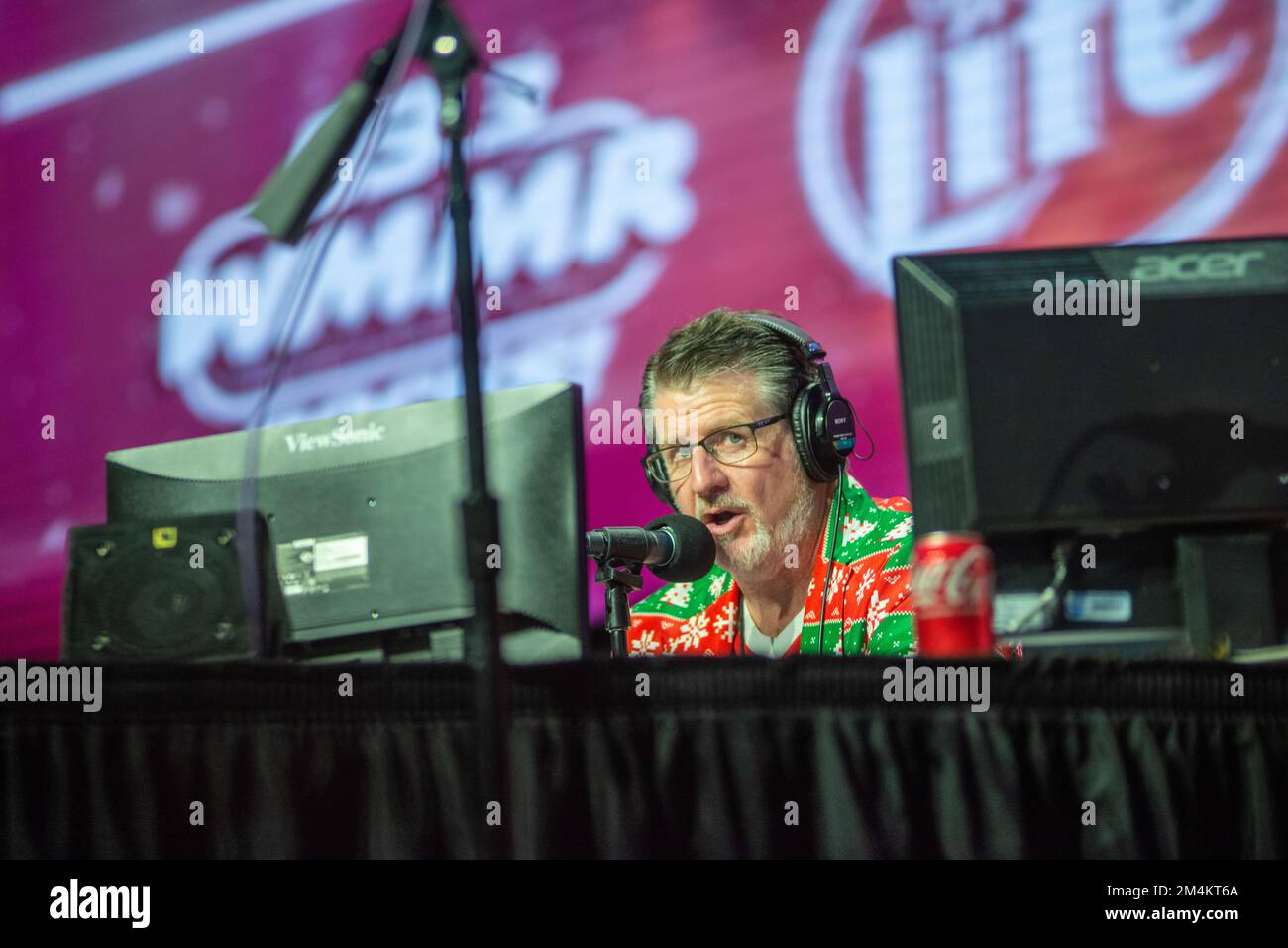 Bensalem, United States. 21st Dec, 2022. Preston Elliot speaks on air ...