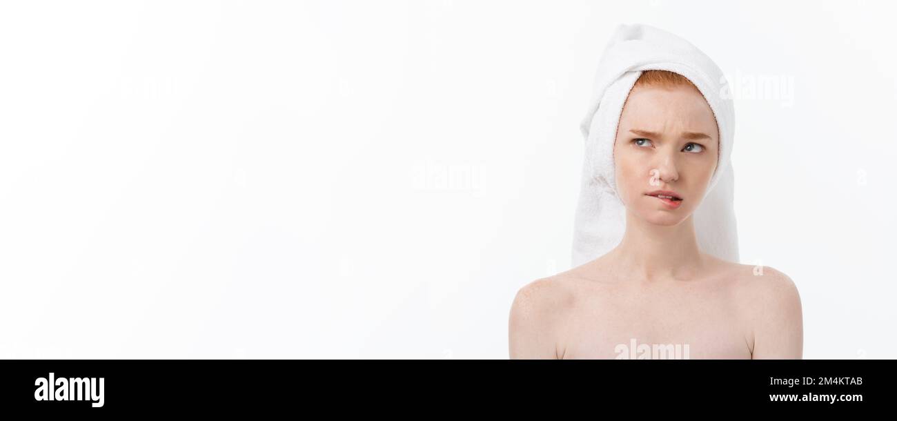 Portrait sad serious young woman with disappointed facial expression ...