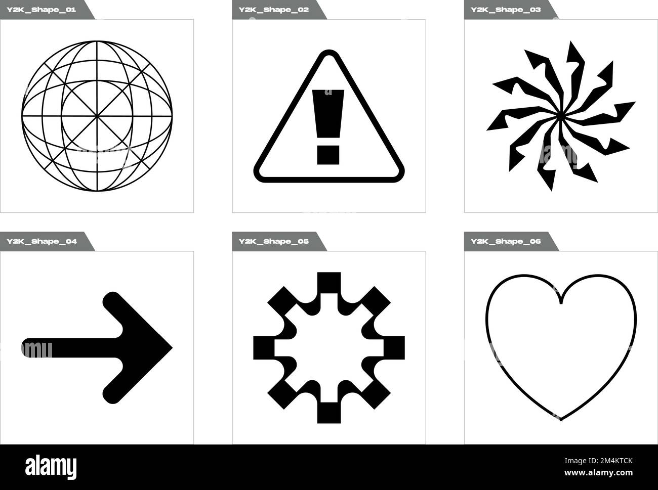 Vector Graphic Assets Set. Big collection of abstract graphic geometric ...