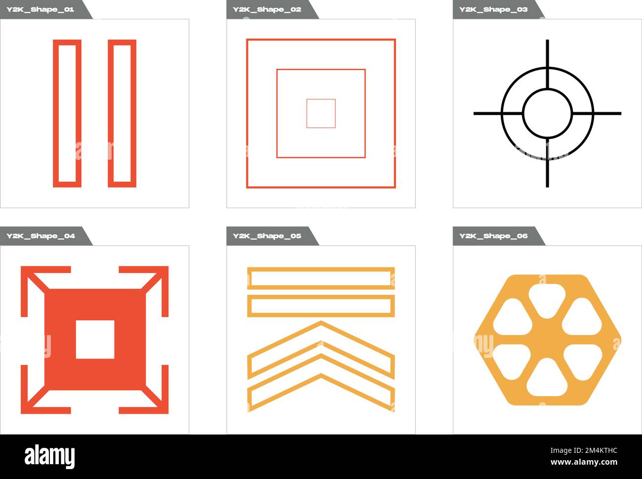 Vector Graphic Assets Set. Big collection of abstract graphic geometric ...