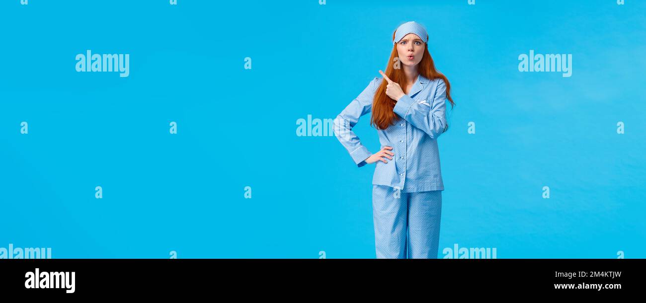 Disappointed and mad bossy redhead teenage girl scolding roommate ...