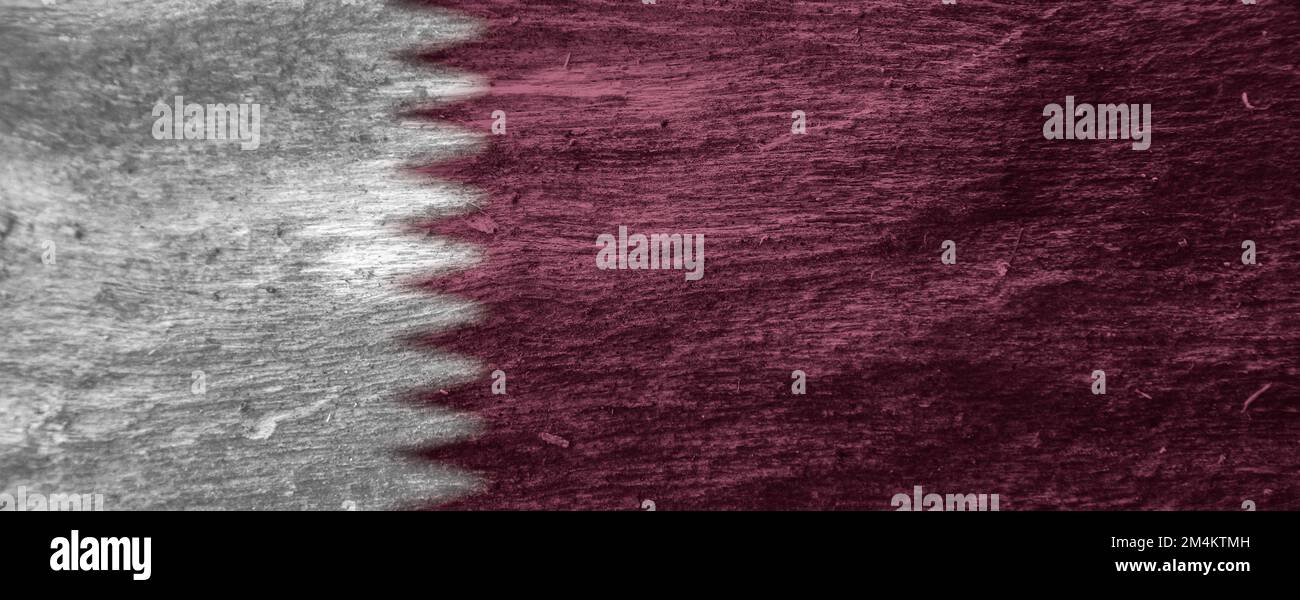 qatar flag texture as background Stock Photo - Alamy