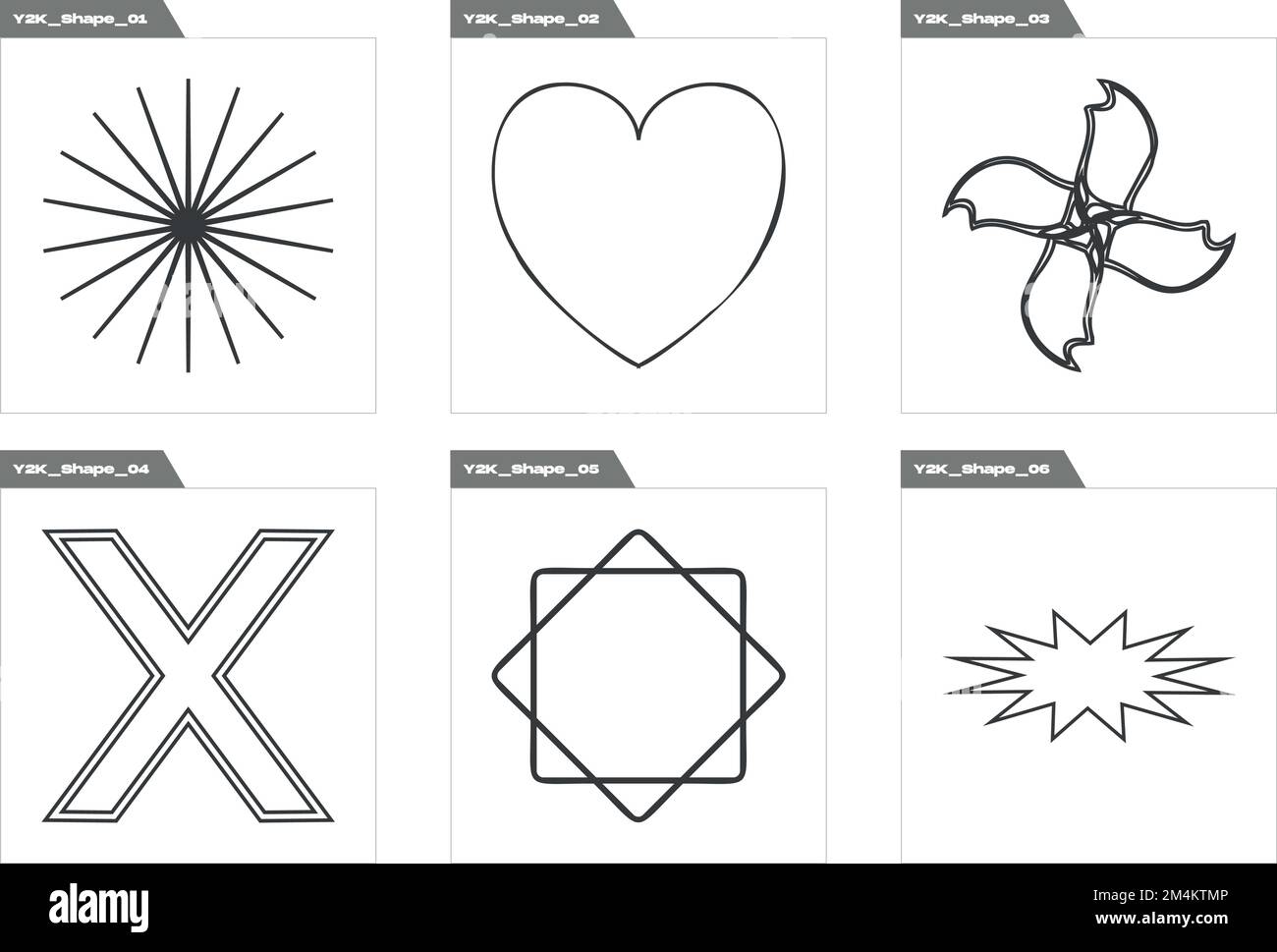 Vector set of Y2K. Large set of retro objects for design. Templates for ...