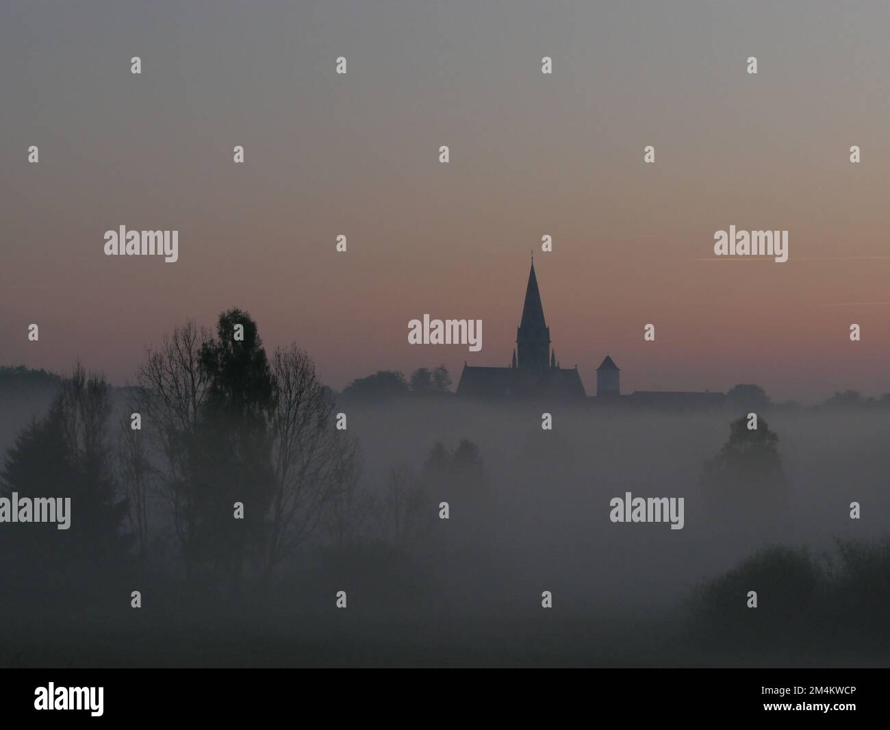 Monastery silhouette hi-res stock photography and images - Alamy