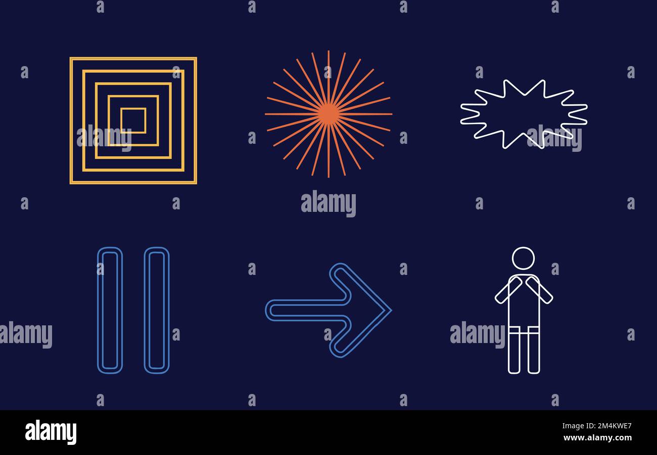 Collection of Y2K elements. Large set of retro objects for design ...