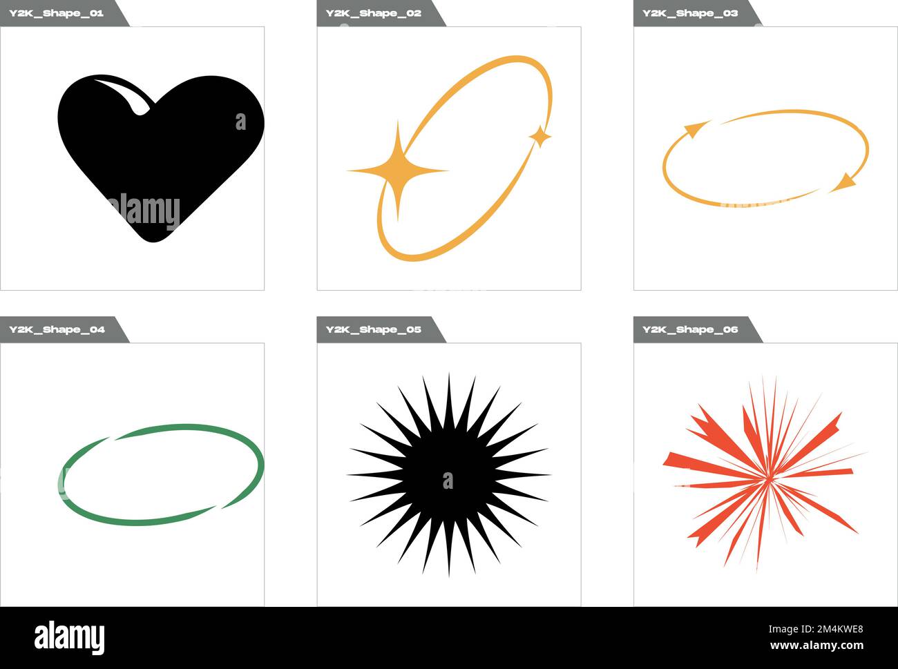 Vector Graphic Assets Set. Extraordinary Graphic Assets. For modern T ...