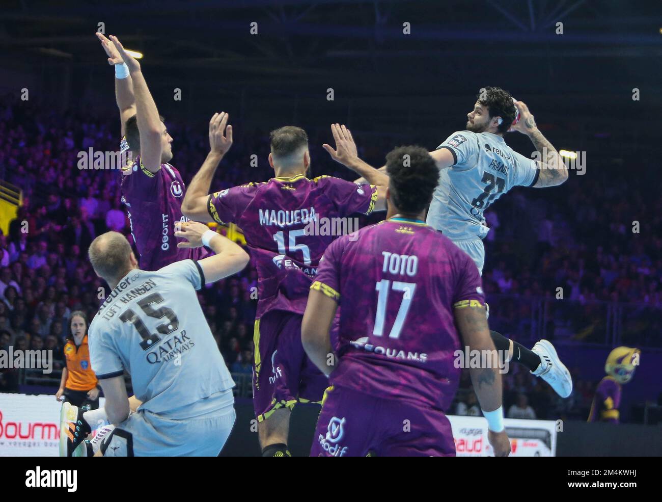 Elohim Prandi of Paris Saint-Germain Handball during the French ...