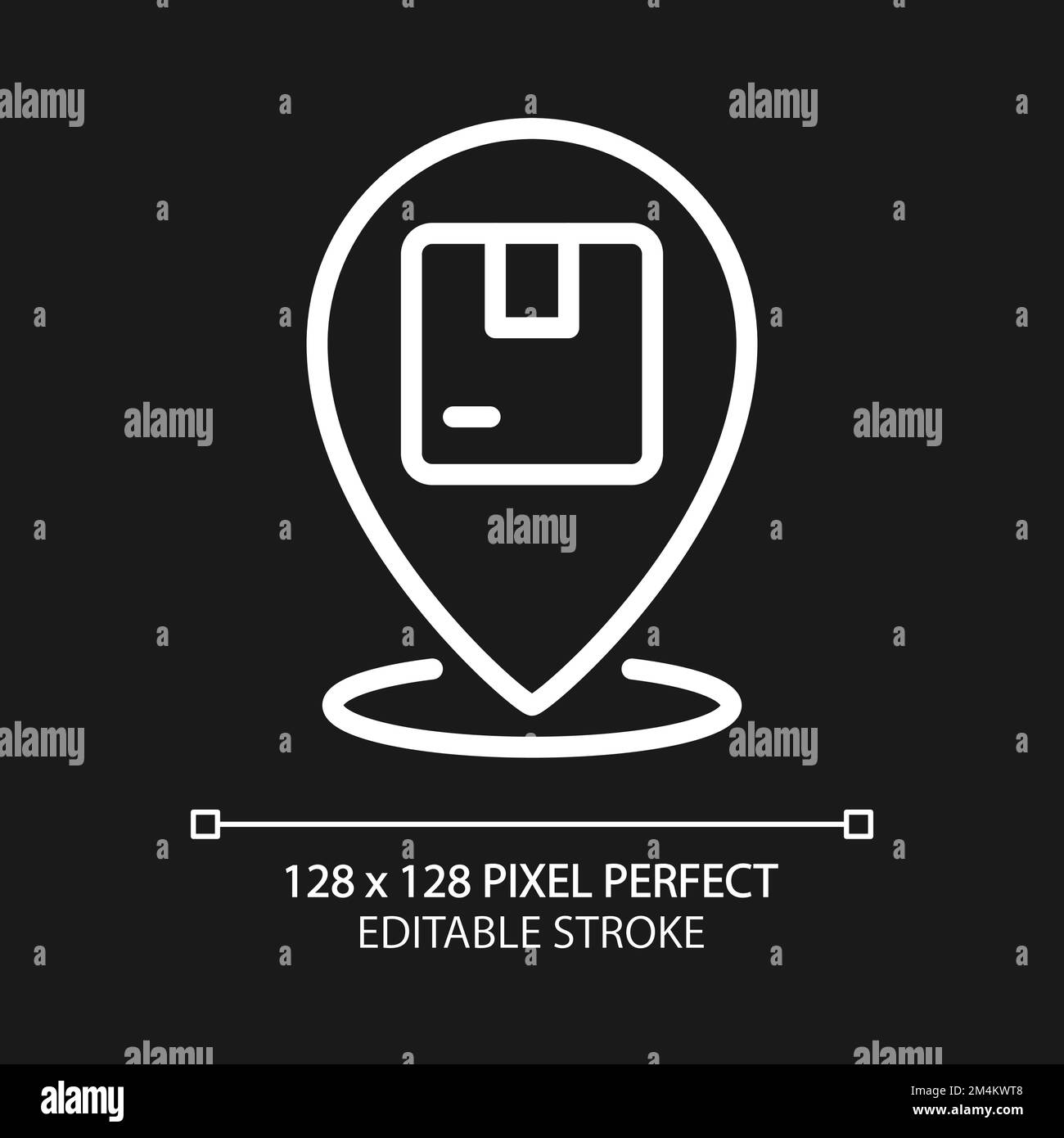 Deliver to location pixel perfect white linear icon for dark theme ... Deliver to location pixel perfect white linear icon for dark theme ...