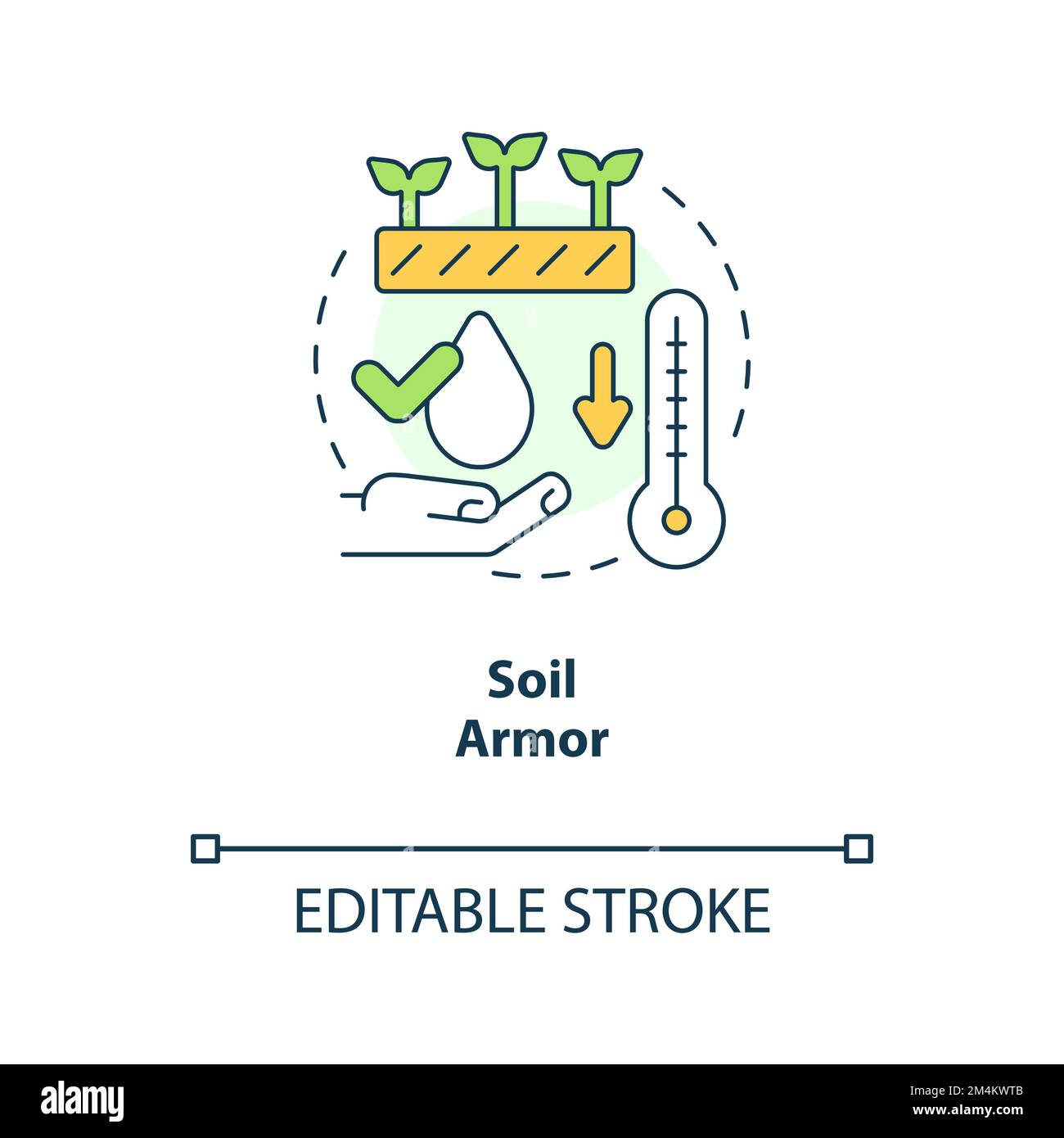 Soil icon modern line Stock Vector Images - Alamy